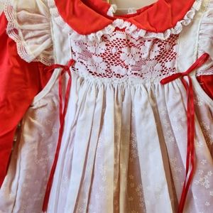 Bryan | Dresses | Vintage Bryan Red White Pinafore Dress | Poshmark